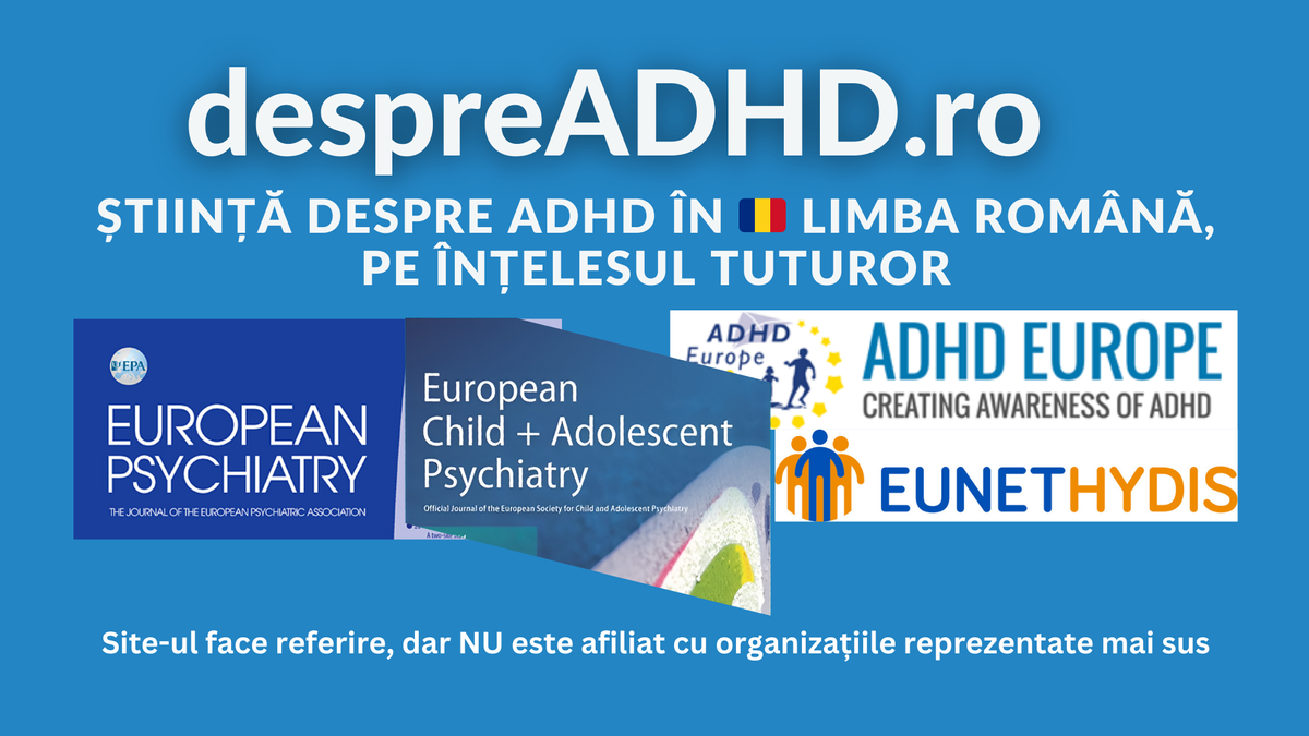 Literatură despre simptome, evaluare, tratament ADHD adulți & copii